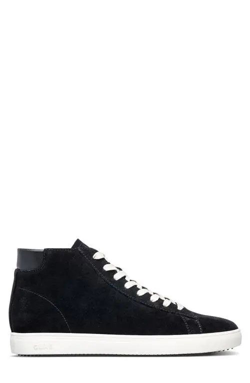 Clae Bradley Mid-top Leather Sneakers - Black Suede