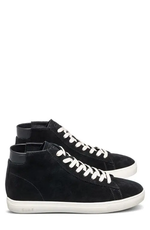 Clae Bradley Mid-top Leather Sneakers - Black Suede