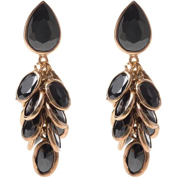 FREYA ROSE Petite Crystal Drop Earrings - Gold