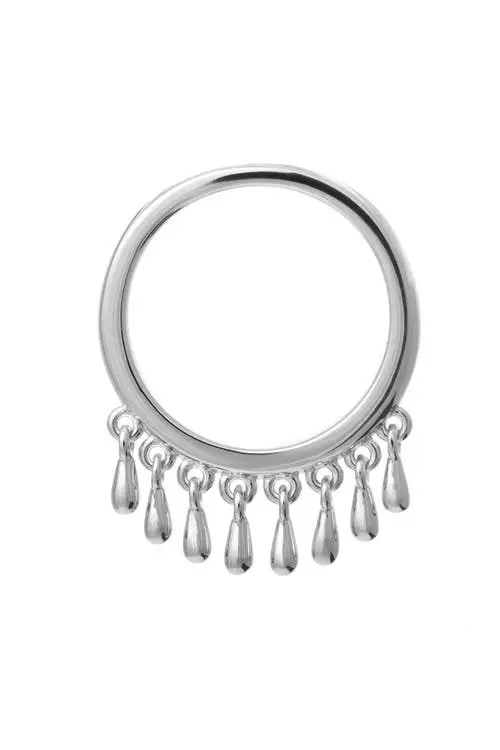 LUCY QUARTERMAINE Waterfall Drop Ring - Sterling Silver