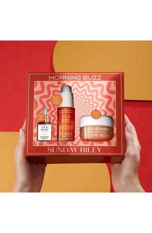 Sunday Riley Morning Buzz Skin Care Set $147 Value