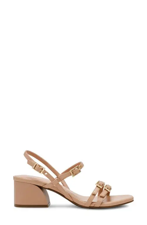 Anne Klein Mackenzie Strappy Sandals - Tan Smooth