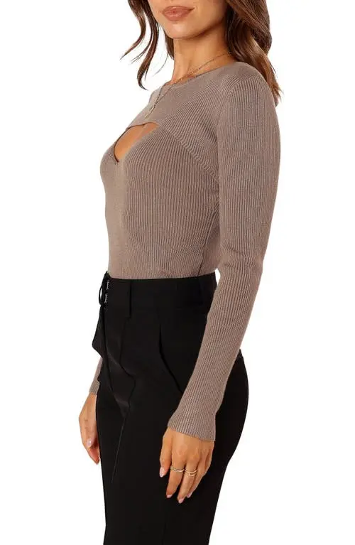 PETAL & PUP Jupiter Cutout Ribbed Sweater