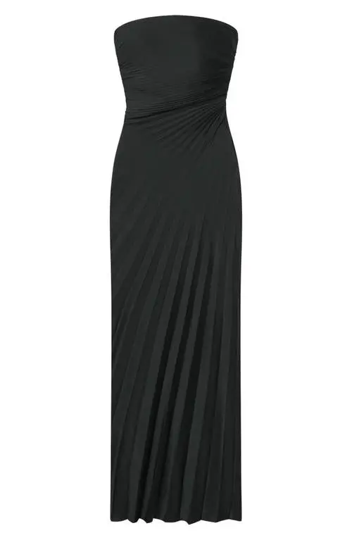 A.L.C. Bianca Pleated Gown - Black