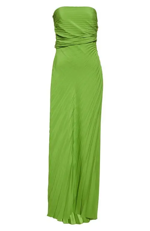 green emerald velvet dress Ava Presley 29126 Strapless Green Mini Dress main image 0
