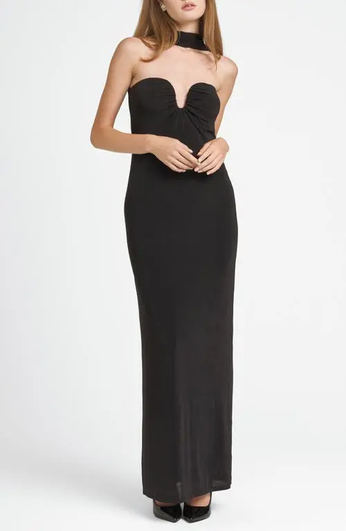 Robe BCBG MAX AZRIA Madeline Sans Bretelles - Taille 6, Noir/Blanc, Neuf Avec Étiquettes (NWT)