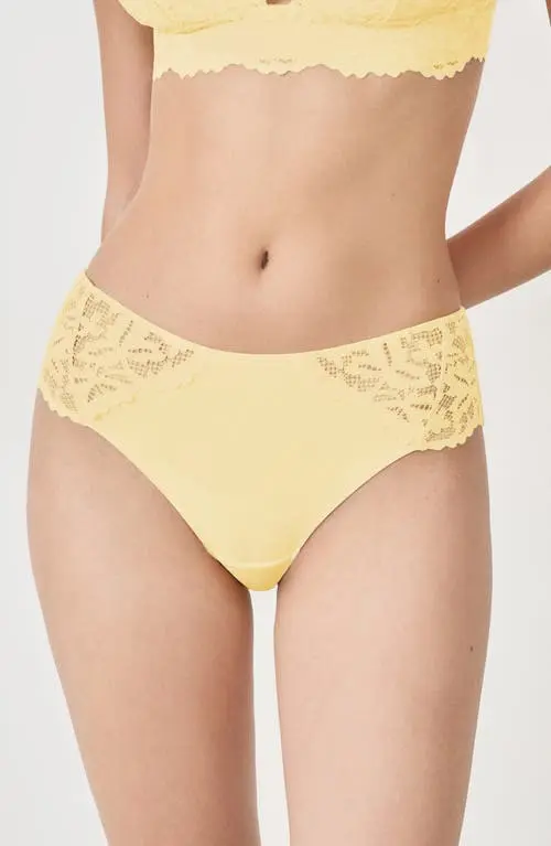 ETAM Lengende Lace Trim Panties - Vanilla