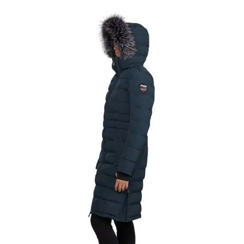 Pajar Venice Long Puffer With Faux Fur Trim
