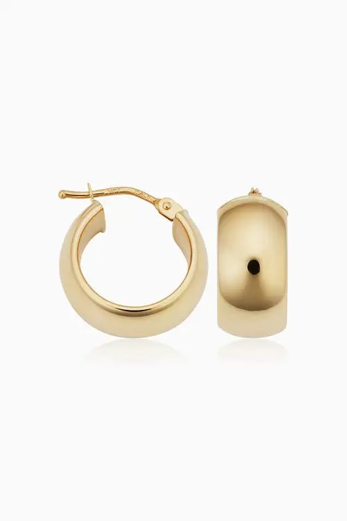 ORADINA 14k Gold Hoop Earrings - Yellow Gold