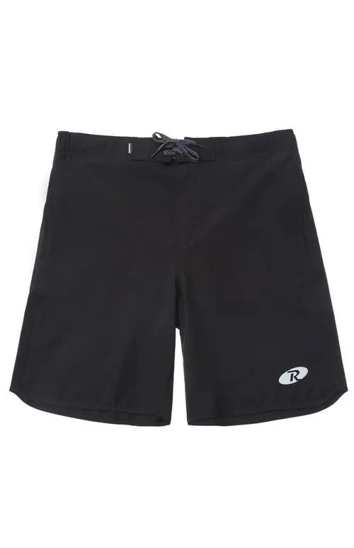 ROKKA&ROLLA Quick-dry Stretch Swim Trunks - Black