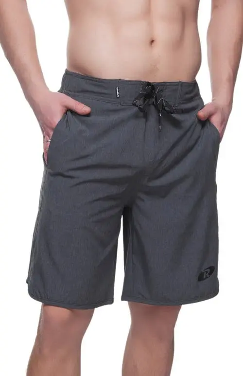 ROKKA&ROLLA Quick-dry Stretch Swim Trunks - Grey