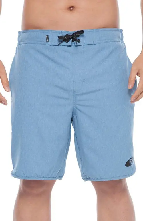 ROKKA&ROLLA Quick-dry Stretch Swim Trunks - Light Blue