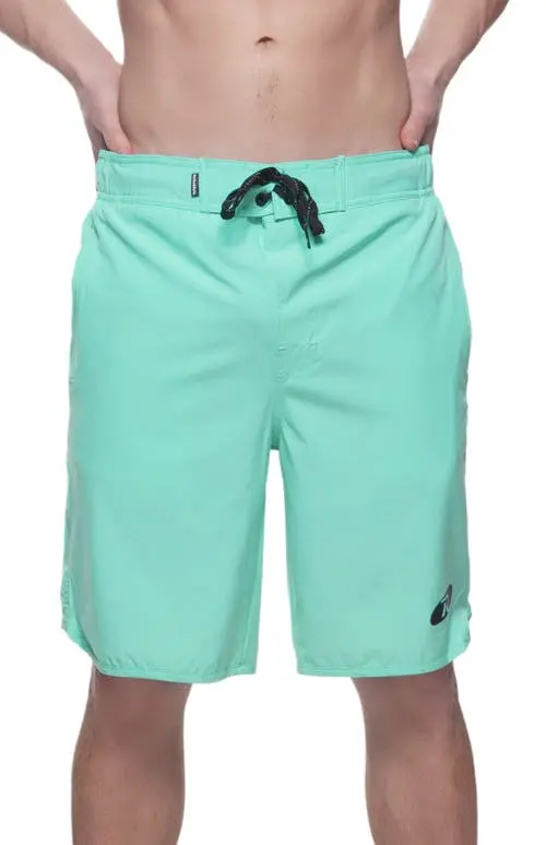 ROKKA&ROLLA Quick-dry Stretch Swim Trunks - Teal