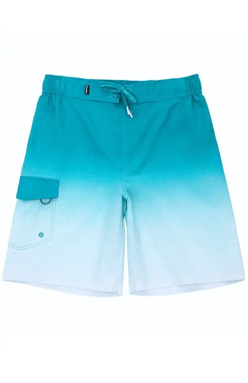 ROKKA&ROLLA Quick-dry Swim Trunks With Elastic Waist - Sky