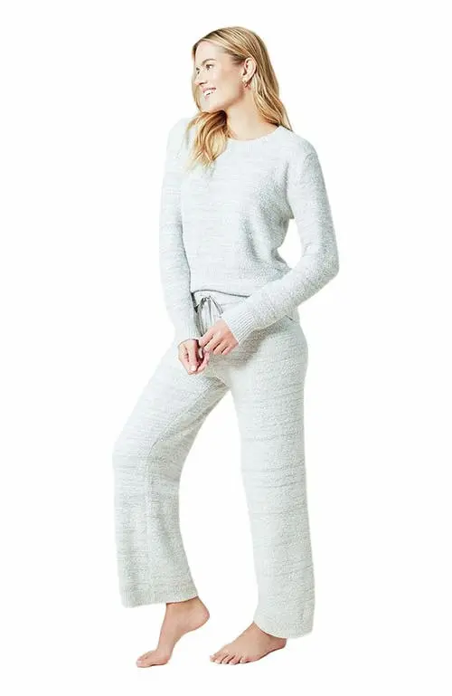 SOFTIES Marshmallow Crew Neck Lounge Set - Heather Grey