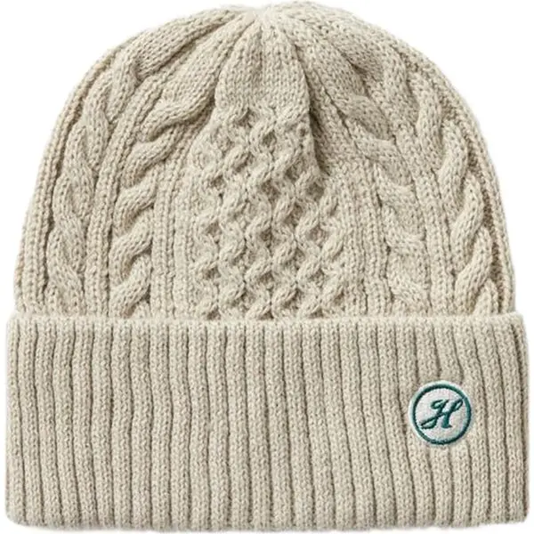 HEMLOCK HAT CO Vulcan Cable Knit Beanie - Grey Sage