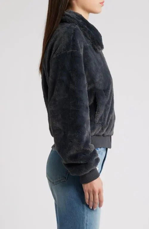THREAD & SUPPLY Faux Fur Trucker Jacket