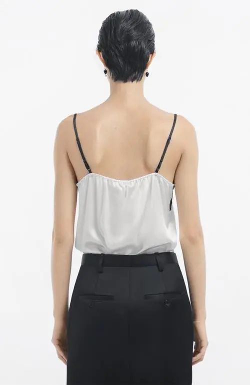 Co Lace Trimmed Silk Camisole