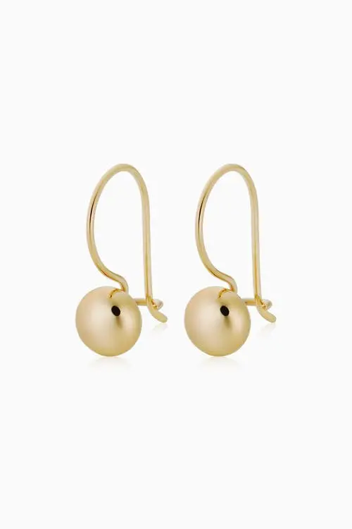 ORADINA 14k Gold Drop Earrings - Yellow Gold
