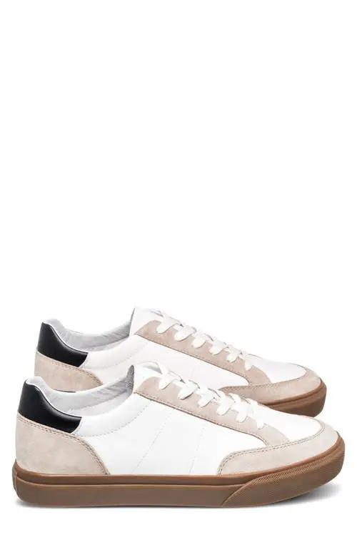 Clae Monroe Venice Leather Sneakers - White Feather Grey Dark Gum