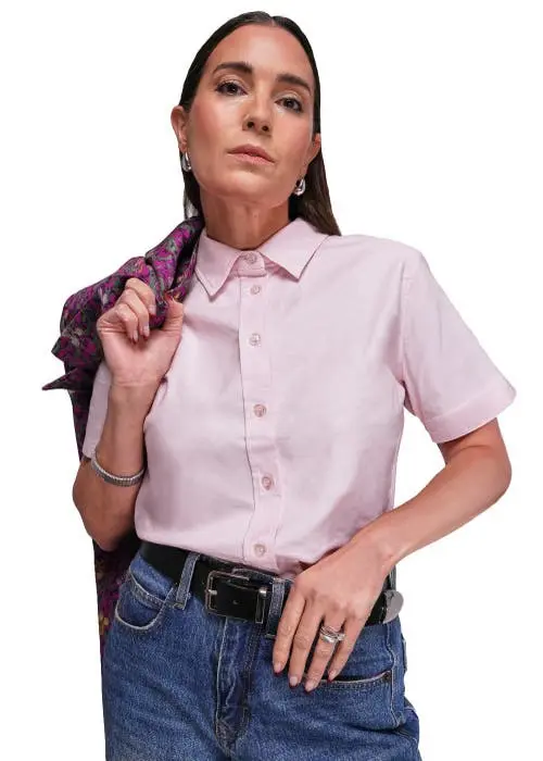 WILDFANG Cotton Button-up Shirt - Blush