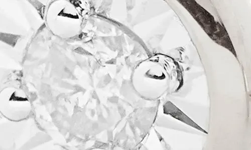 Monica Vinader Diamond Solitaire Stud Earrings - Silver