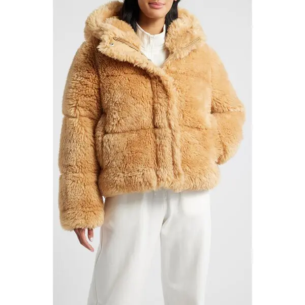 Ugg Ronney High Pile Puffer Jacket In Oolong - 50% Off | Editorialist