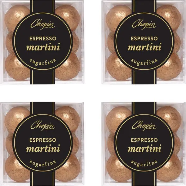 SUGARFINA Espresso Martini Truffles Set Of 4 Candy Cubes - Blue