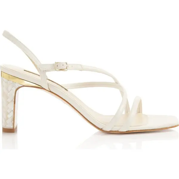 FREYA ROSE Giselle Ankle Strap Pearl Heel Sandal