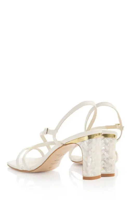 FREYA ROSE Giselle Ankle Strap Pearl Heel Sandal