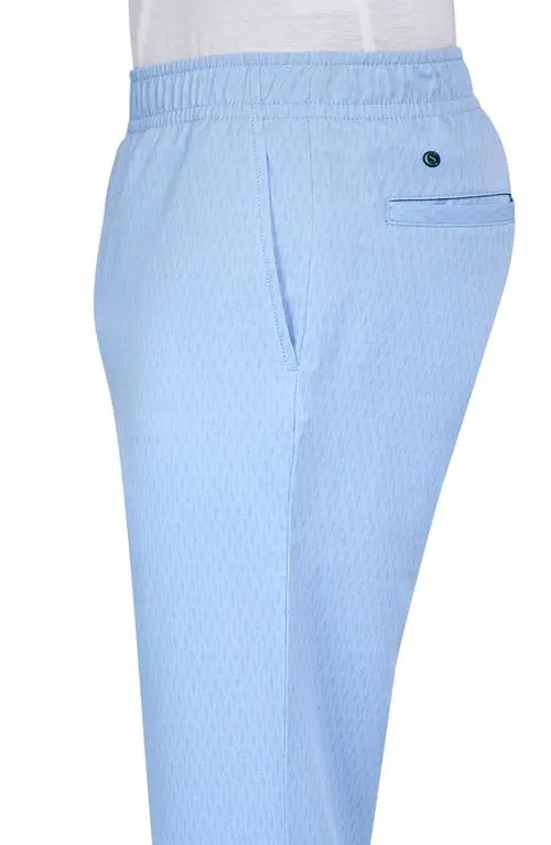 CON.STRUCT Diamond Print Recycled Performance Golf Pants - Lt Blue