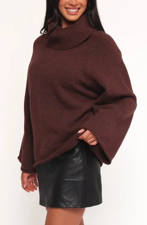 PETAL & PUP Bindy Oversize Turtleneck Sweater