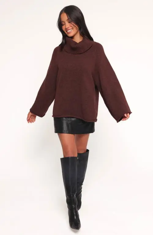 PETAL & PUP Bindy Oversize Turtleneck Sweater