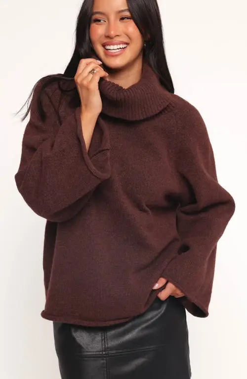PETAL & PUP Bindy Oversize Turtleneck Sweater