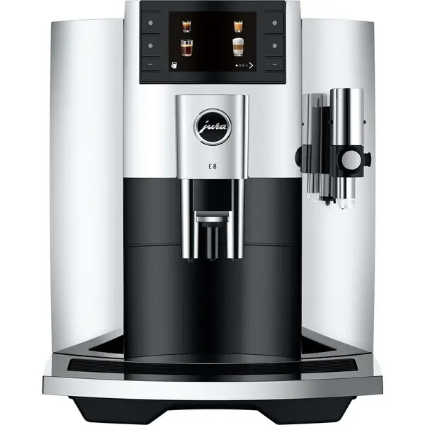 JURA E8 Automatic Coffee Machine - Chrome