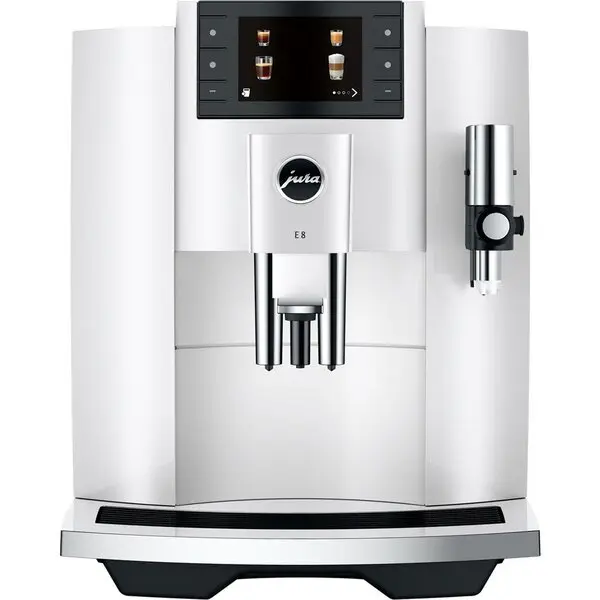 JURA E8 Automatic Coffee Machine - White