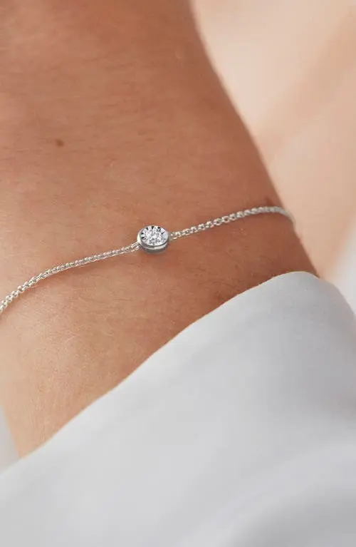 Monica Vinader Diamond Solitaire Pendant Bracelet