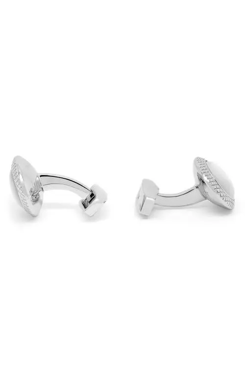 Tateossian Mother-of-pearl Bullseye Cuff Links - White