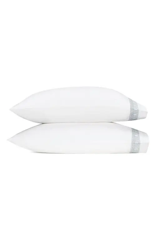 MATOUK Ophelia Set Of 2 Pillowcases - Silver