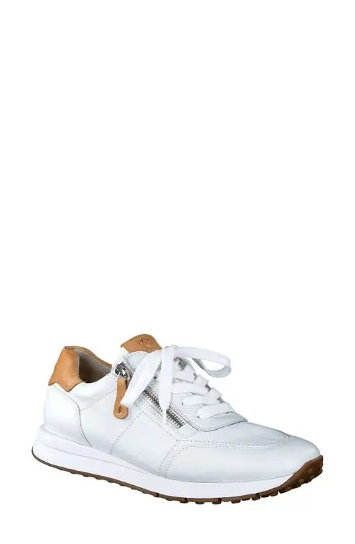 Paul Green Avery Leather Sneakers - White Simba Combo