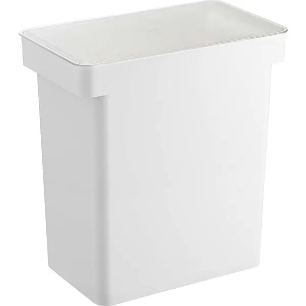 YAMAZAKI Extra-large Airtight Pet Rolling Food Storage Container - White