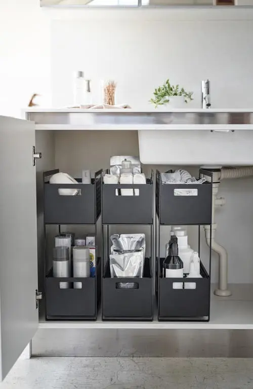 YAMAZAKI Two-tier Cabinet Storage Basket