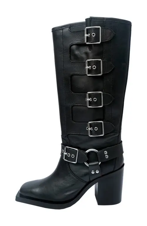 KENNETH COLE Emmett Knee High Boot - Black Leather
