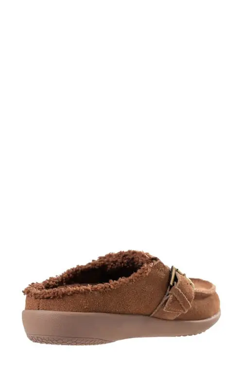 REVITALIGN Siesta Faux Fur Lined Clog - Bison