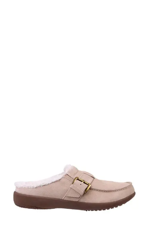 REVITALIGN Siesta Faux Fur Lined Clog - Oatmeal