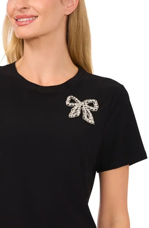 CECE DUPRAZ Embellished Bow T-shirt
