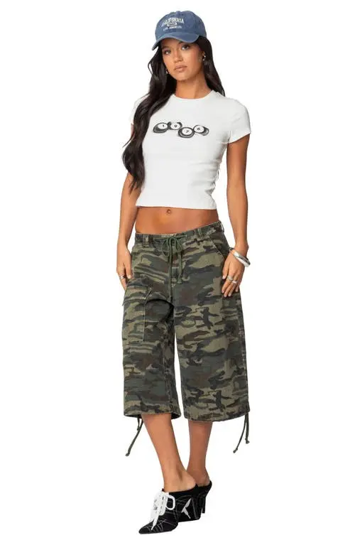 EDIKTED Billiards Graphic Crop T-shirt