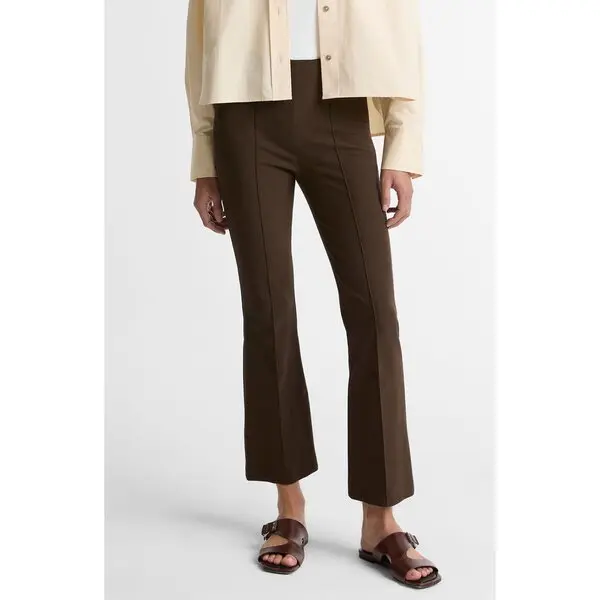 Vince Niki Mid-rise Cropped Flare Pants - Willow