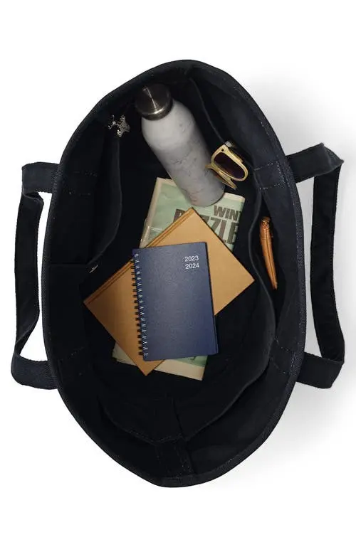 LANDS' END Canvas Tote Bag - Black/black