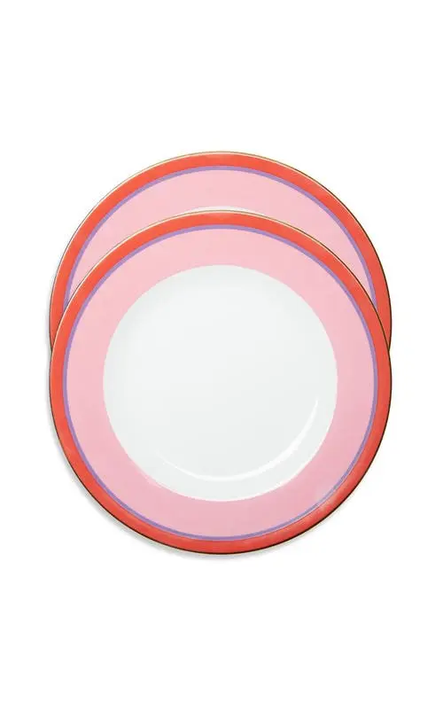 La DoubleJ Dinner Plates Set Of 2 - Rainbow Rosa